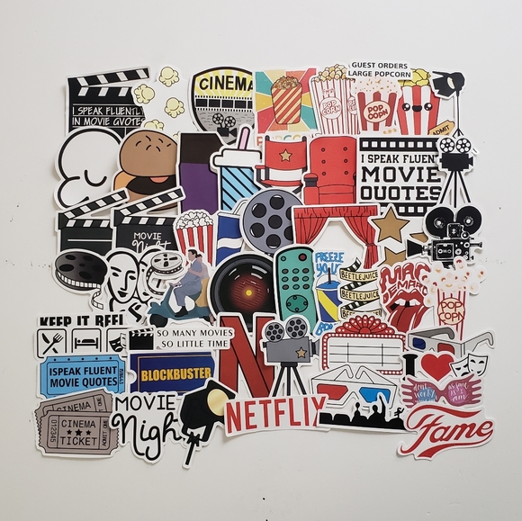Accessories | 315 5pcs Movie Theater Stickers | Poshmark